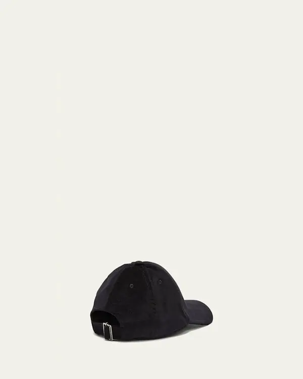 Saint Laurent 6-panel Corduroy Logo Baseball Cap