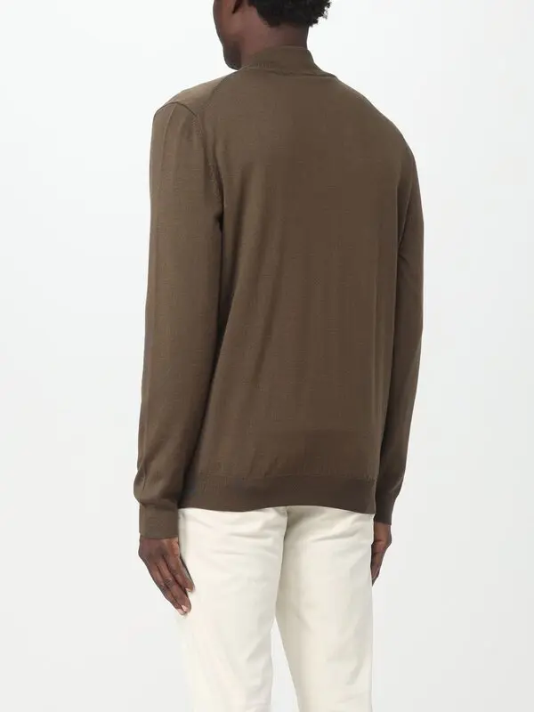 BOSS Zip-up Sweater With Logo