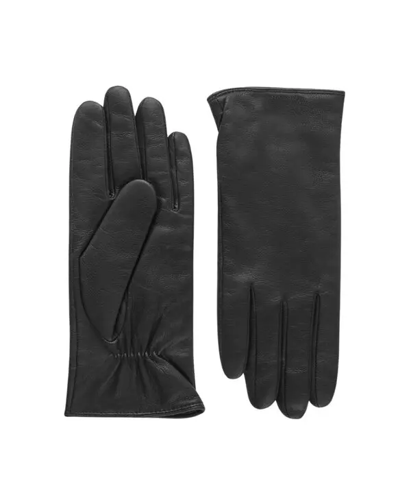 Cos Cashmere-lined Leather Gloves - Black