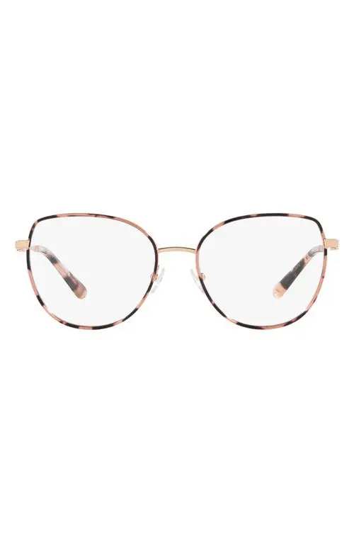 Michael Kors Empire 53mm Round Eyeglasses - Rose Gold