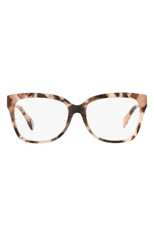 Michael Kors Palawan Square Eyeglasses - Pink Tortoise