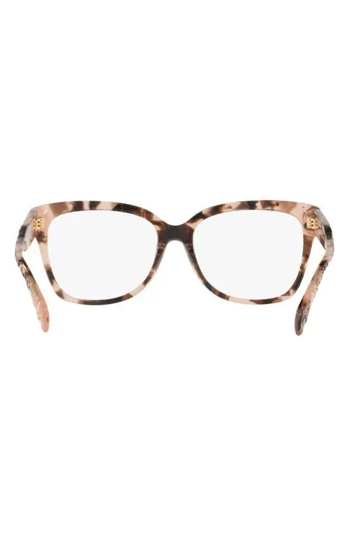 Michael Kors Palawan Square Eyeglasses - Pink Tortoise