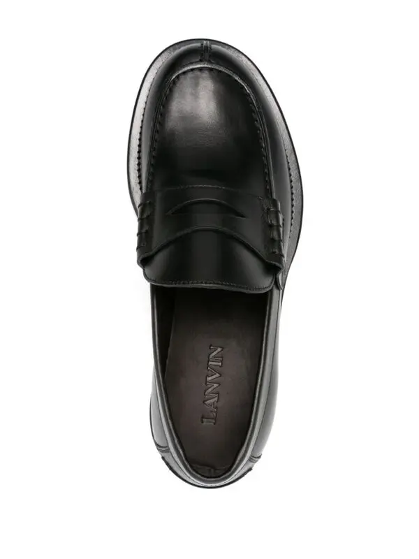 LANVIN LEATHER PENNY LOAFER BLACK SZ: 10 Lanvin Loafers woman - Black | FWSHGL02CARBA23 | GIGLIO.COM main image 3