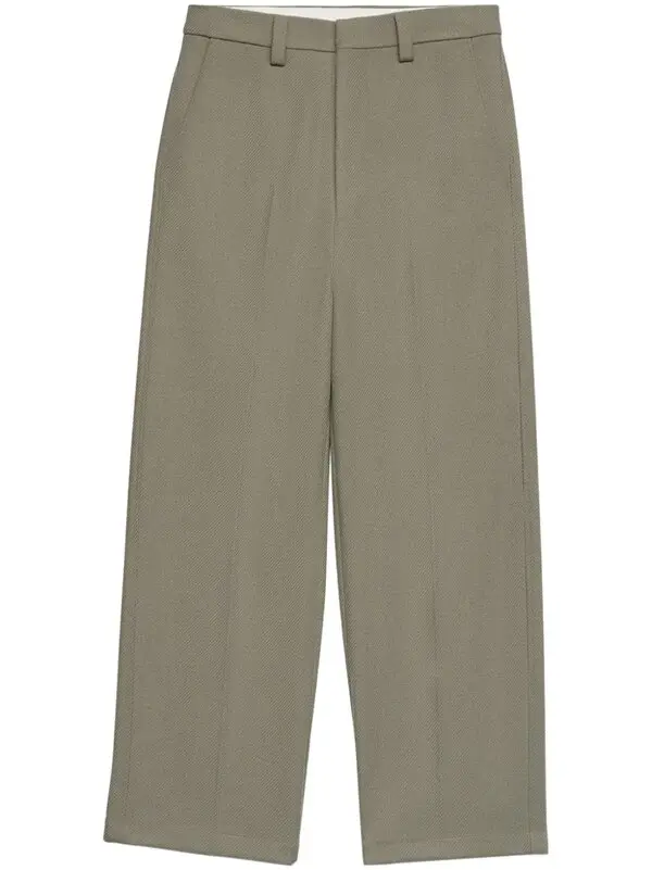 AMI Paris Wide-leg Knitted Trousers