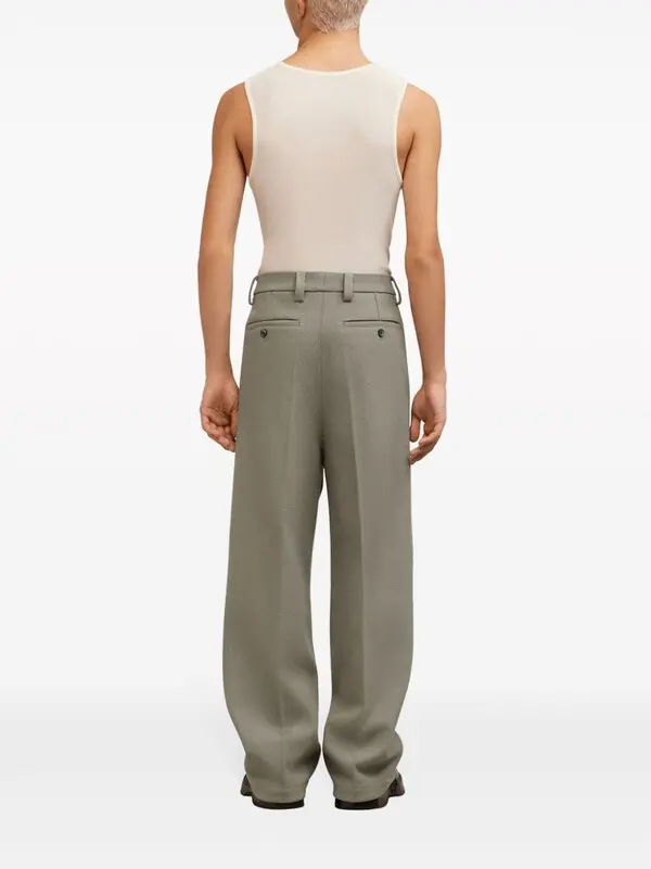 AMI Paris Wide-leg Knitted Trousers
