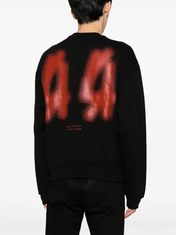 44 LABEL GROUP Graphic Print Cotton Sweatshirt
