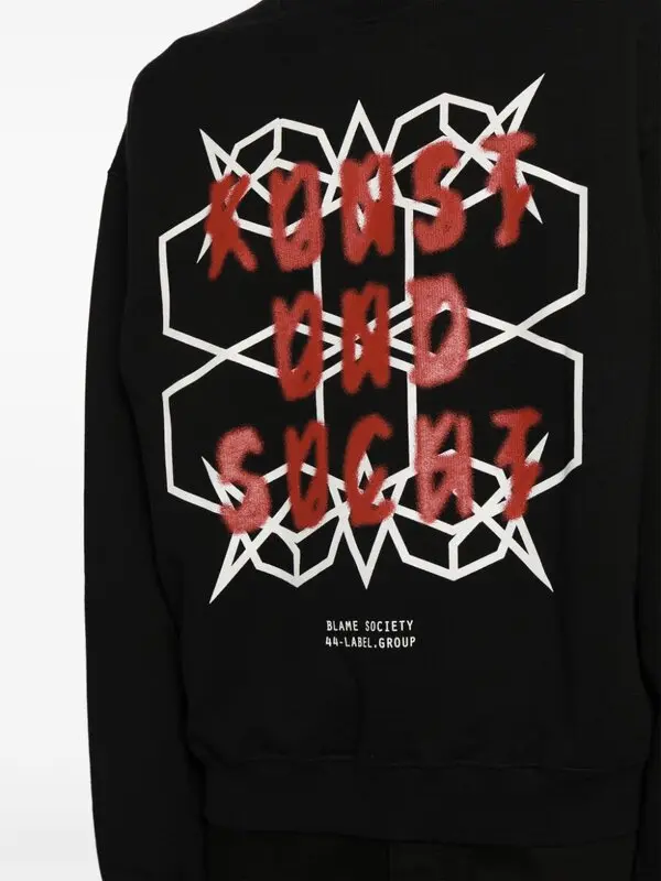 44 LABEL GROUP Graphic Print Cotton Sweatshirt