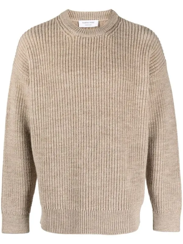 MARINE SERRE Ribbed-knit Jumper