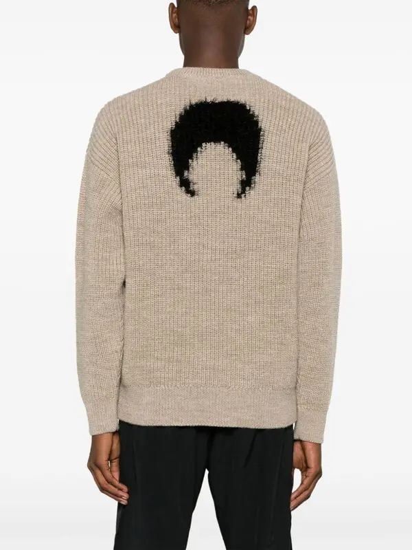 MARINE SERRE Ribbed-knit Jumper
