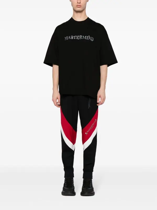 MASTERMIND WORLD Logo-print Stripe-detailing Track Pants