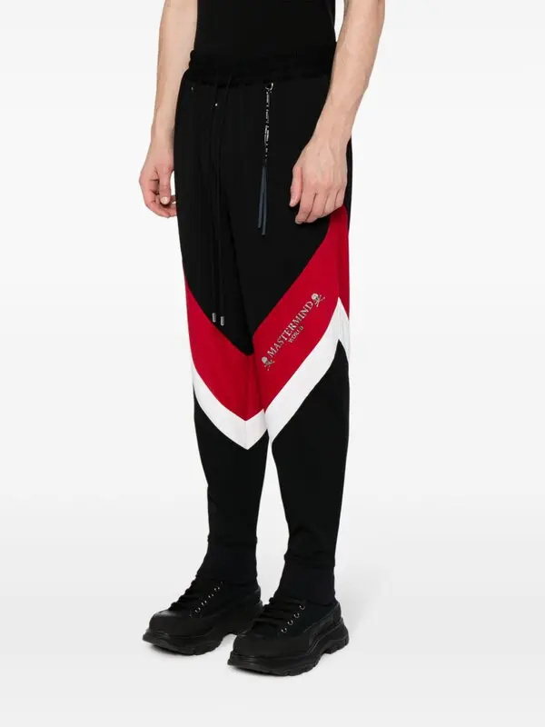 MASTERMIND WORLD Logo-print Stripe-detailing Track Pants