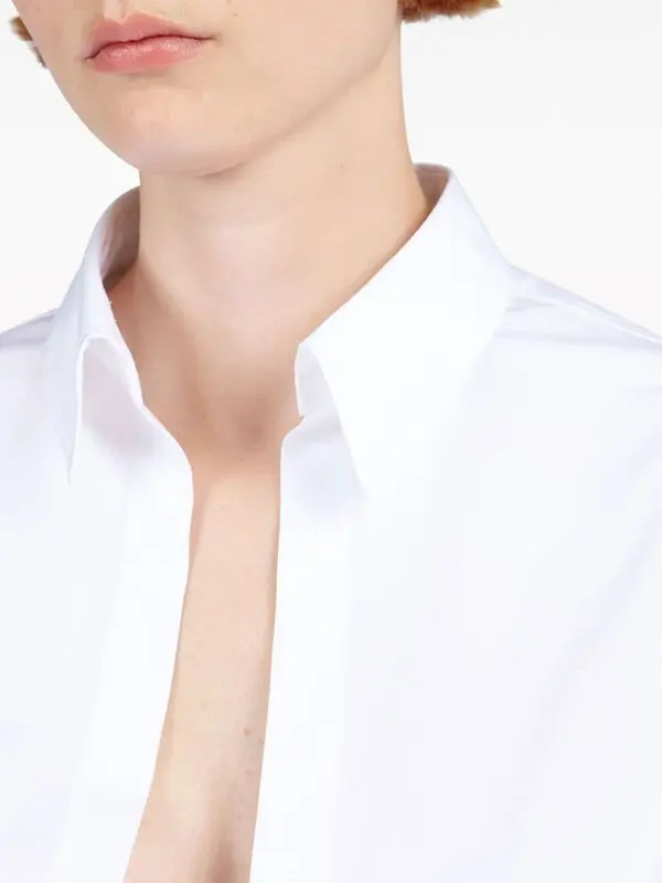 FERRAGAMO Wrap-design Cotton Shirt
