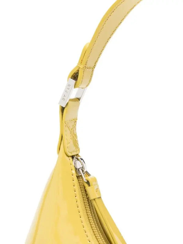 By Far Baby Amber Patent Leather Shoulder Bag - Green