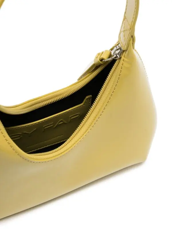 By Far Baby Amber Patent Leather Shoulder Bag - Green