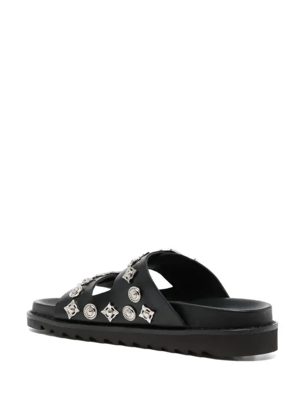 Toga Stud-embellished Leather Sandals