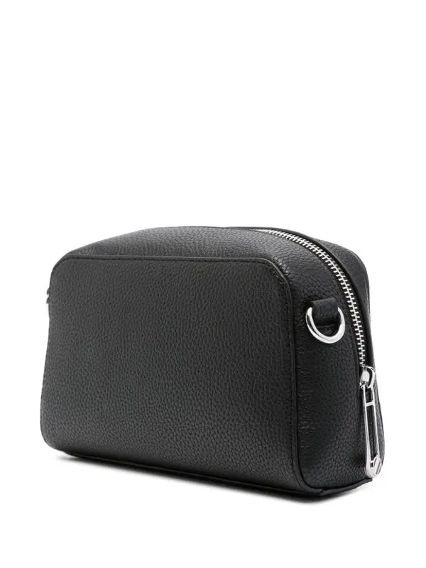 Tommy Hilfiger Grained-texture Crossbody Bag With Logo Plaque