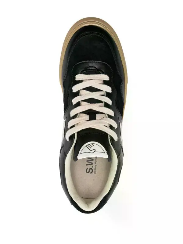 S.W.C STEPNEY WORKERS CLUB Pearl S-strike Leather Sneakers