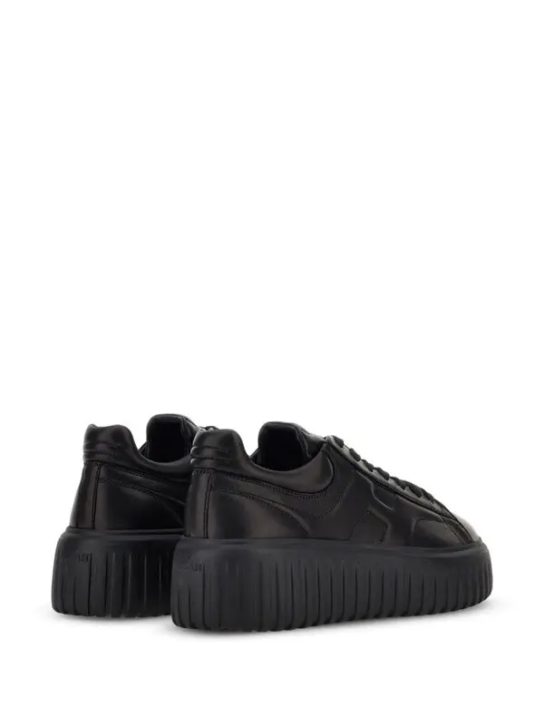 Hogan H-stripes Low-top Platform Sneakers - Black
