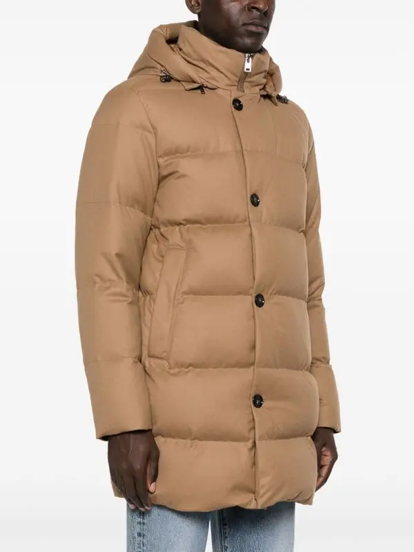Woolrich Button-fastening Hooded Padded Coat