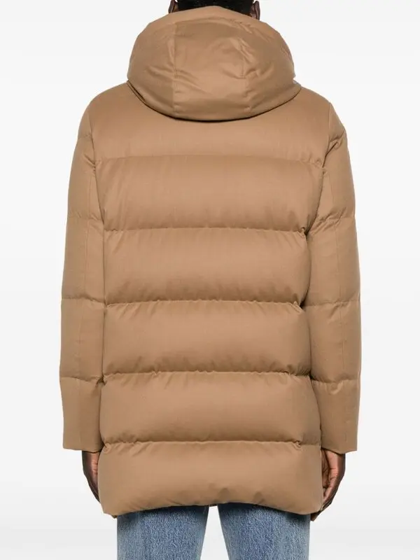 Woolrich Button-fastening Hooded Padded Coat