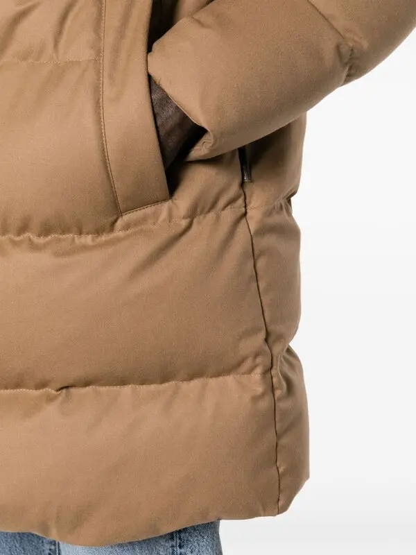 Woolrich Button-fastening Hooded Padded Coat