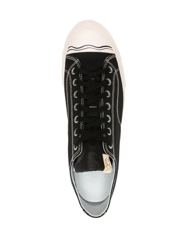 Visvim Seeger Lo Leather Sneakers - Black