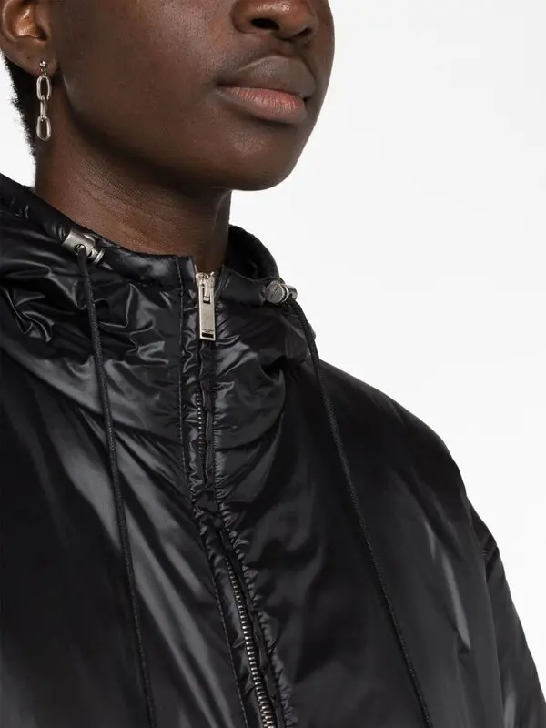 Saint Laurent Cassandre Padded Hooded Jacket - Black