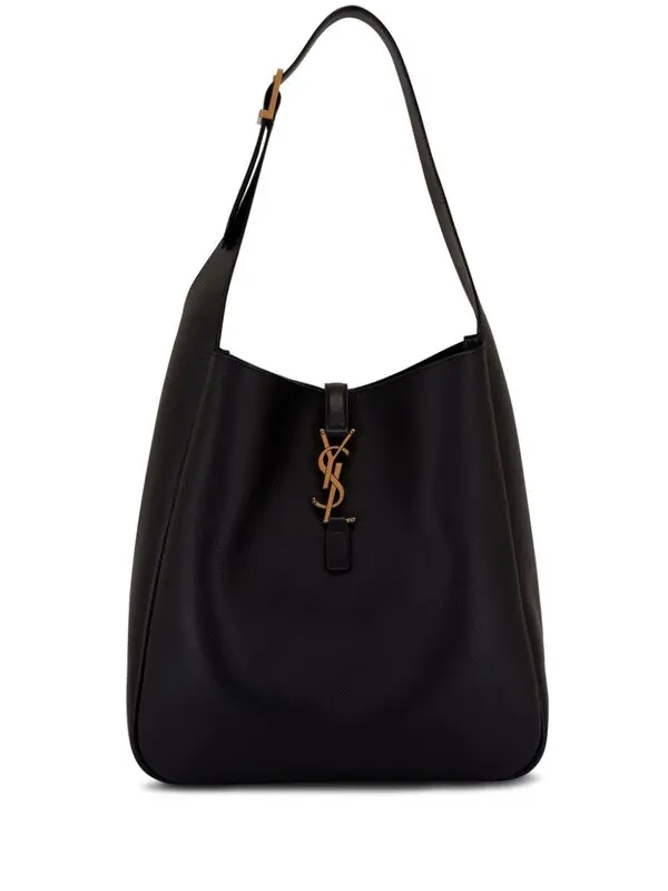 Saint Laurent Large Le 5 À 7 Leather Shoulder Bag - Black
