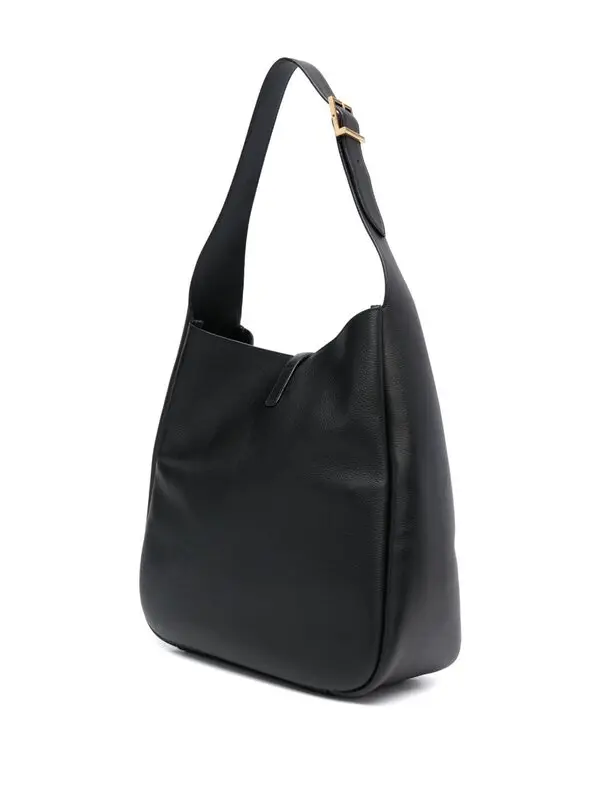 Saint Laurent Large Le 5 À 7 Leather Shoulder Bag - Black