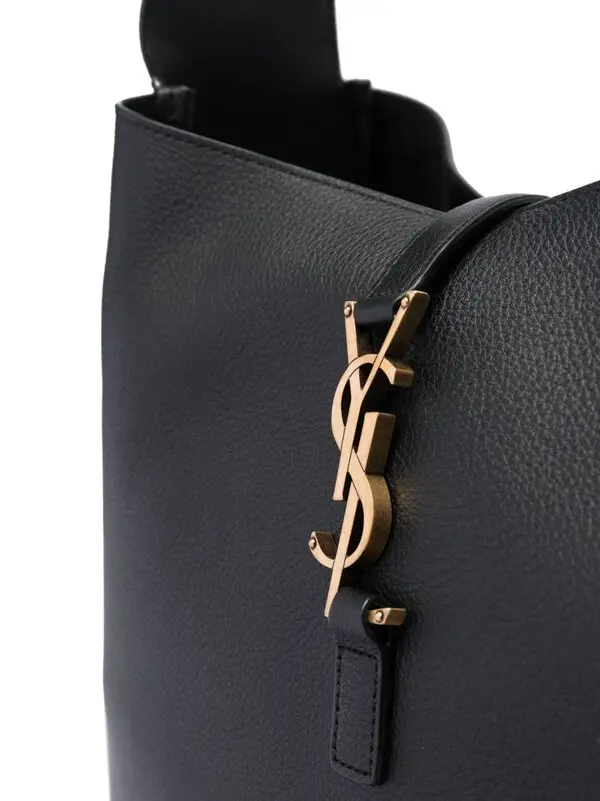 Saint Laurent Large Le 5 À 7 Leather Shoulder Bag - Black