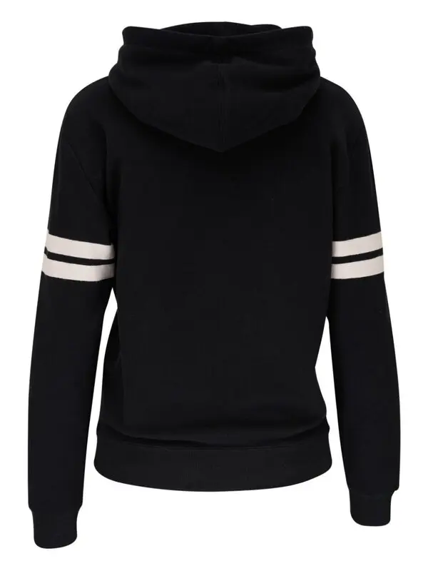 Saint Laurent Logo-embroidered Organic-cotton Hoodie