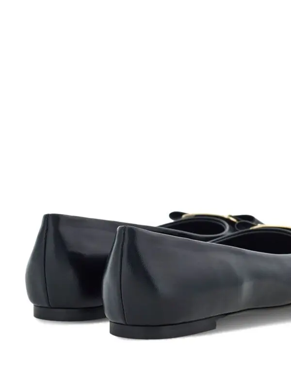 FERRAGAMO Vara Bow Ballerina Shoes - Black