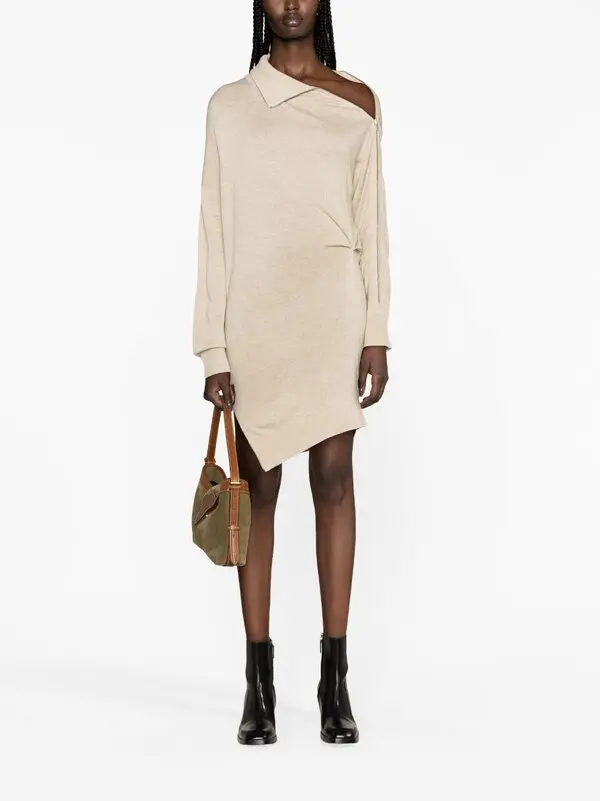Isabel Marant Gaelys Sweater Dress In Neutrals - 81% Off | Editorialist