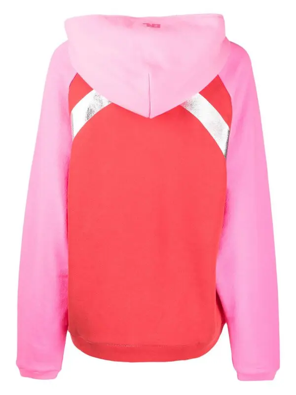 ERL Colour-blocked Cotton Hoodie - Pink