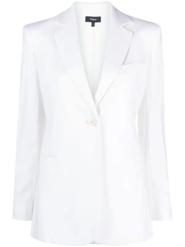 Theory Double-breasted Wool Blazer