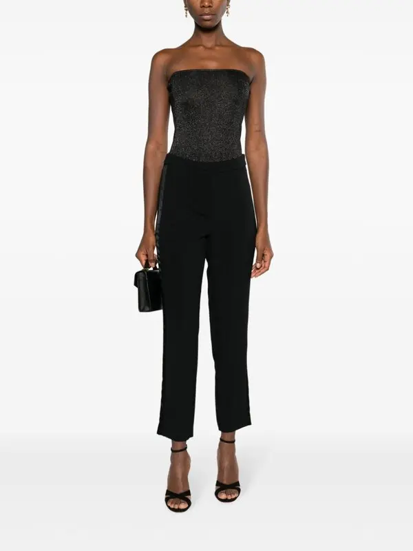 Federica Tosi Satin-trimmed Ankle-length Trousers