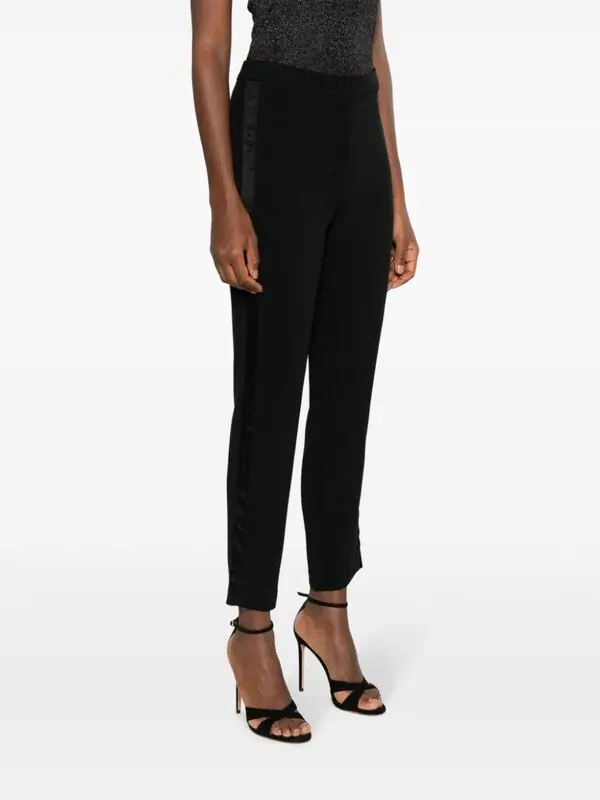 Federica Tosi Satin-trimmed Ankle-length Trousers