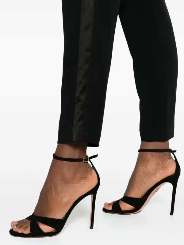 Federica Tosi Satin-trimmed Ankle-length Trousers