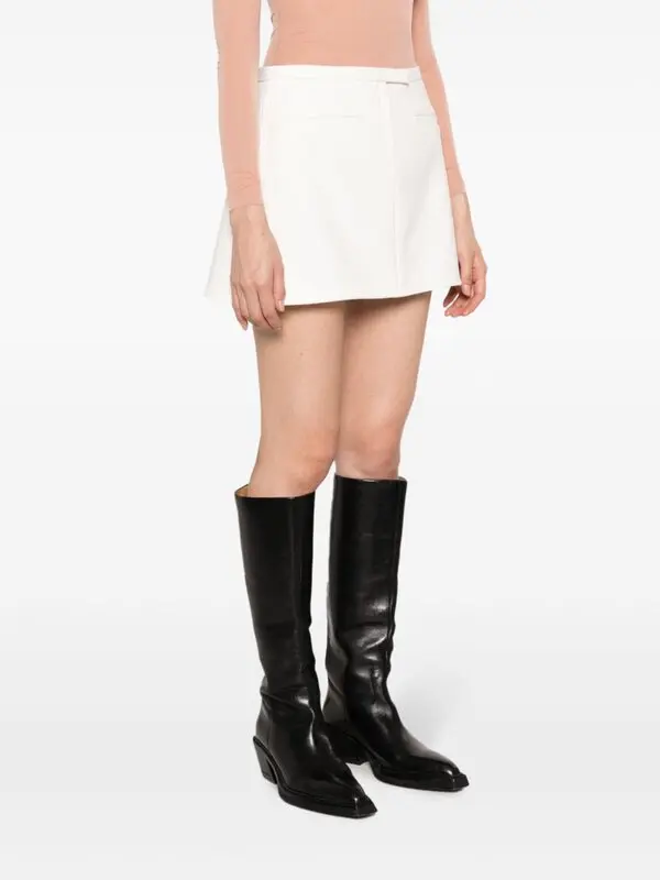 COURREGES Crepe Trapeze Miniskirt