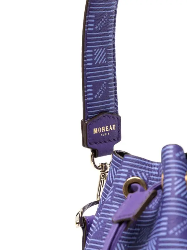 Moreau Monogram-print Bucket Bag - Purple