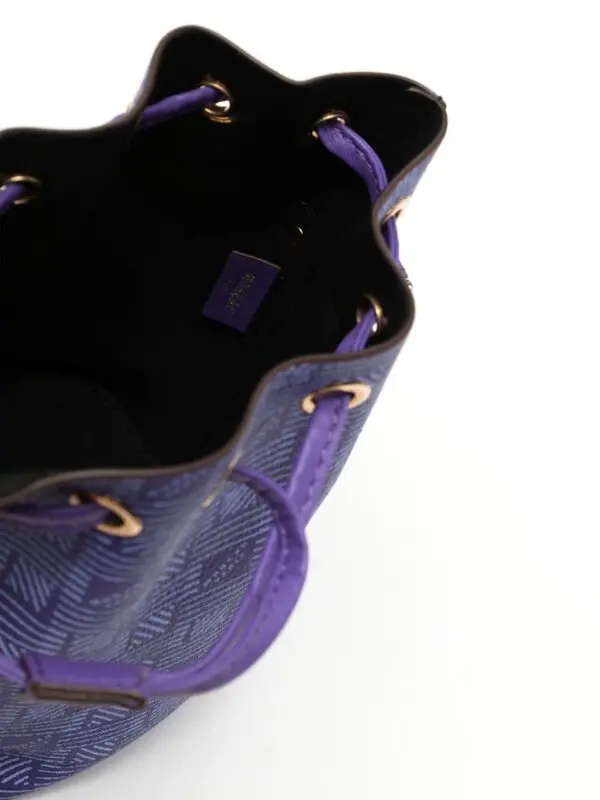 Moreau Monogram-print Bucket Bag - Purple