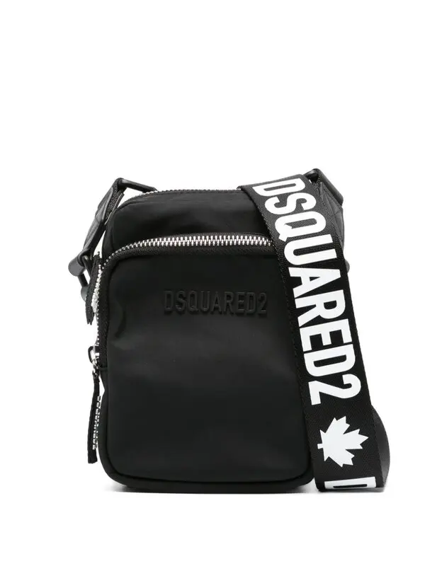 Dsquared2 Logo-embossed Crossbody Bag - Black