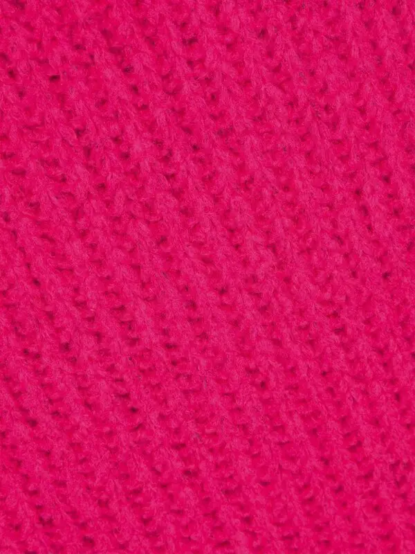 MSGM Waffle-knit Fringed Scarf