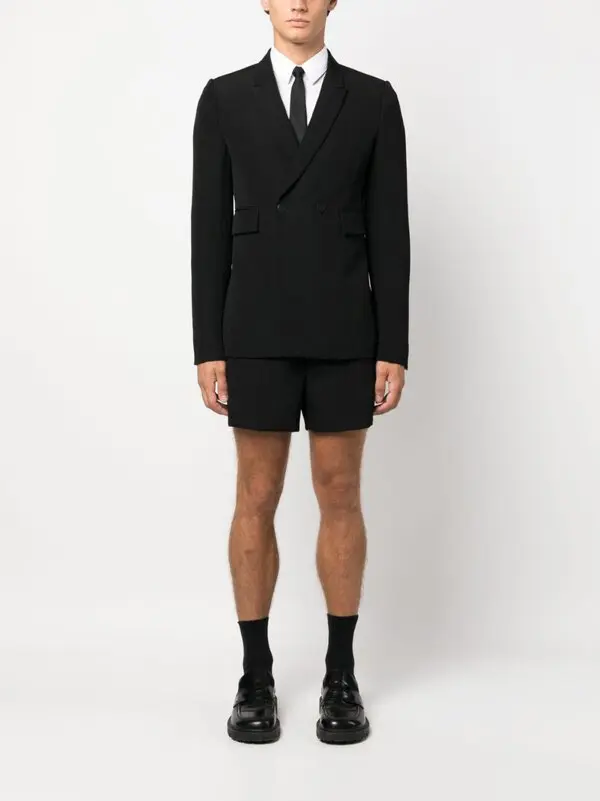 SAPIO Double-breasted Wool-cotton Blazer