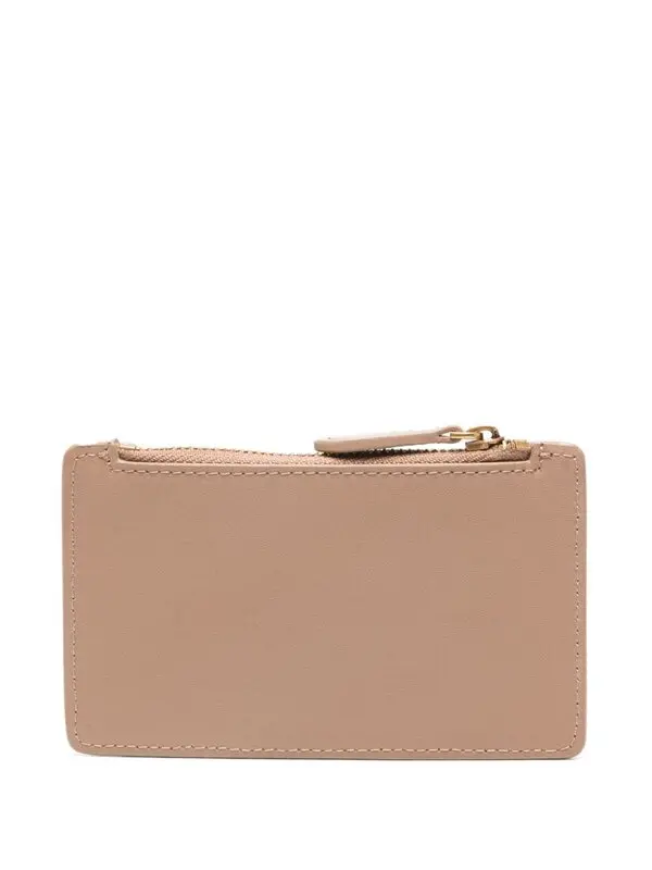 Pinko Love Bird Leather Cardholder - Neutrals
