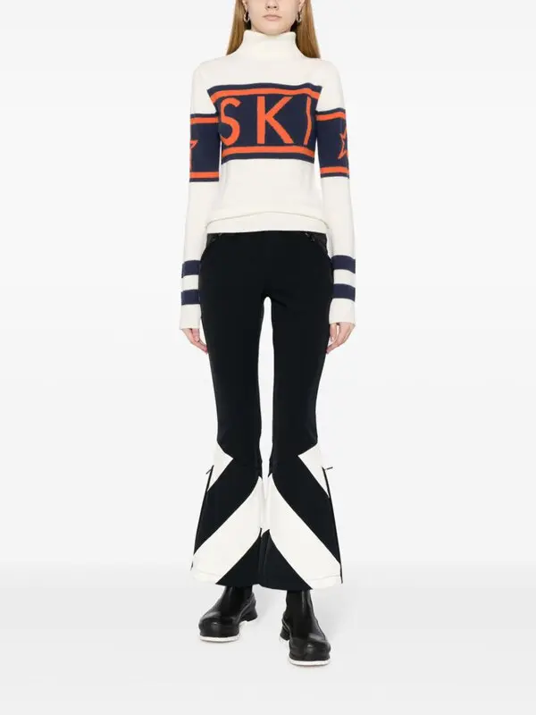 Perfect Moment Patterned Merino Wool Jumper