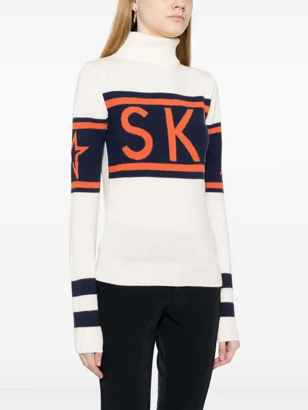 Perfect Moment Patterned Merino Wool Jumper