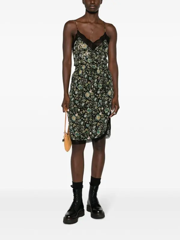 Zadig&Voltaire Floral-print Midi Skirt