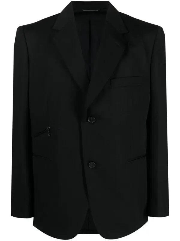 Yohji Yamamoto Single-breasted Wool Blazer