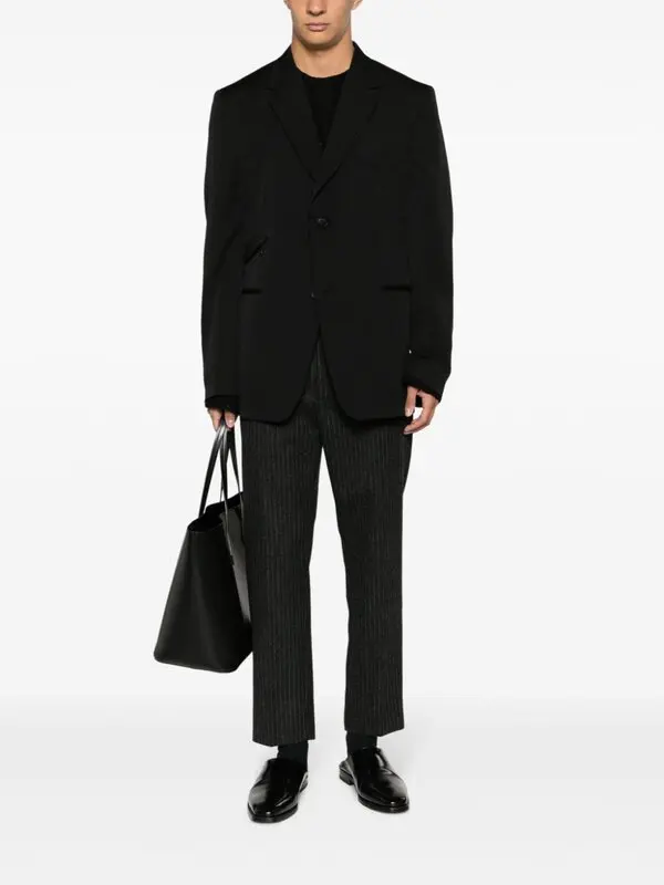 Yohji Yamamoto Single-breasted Wool Blazer